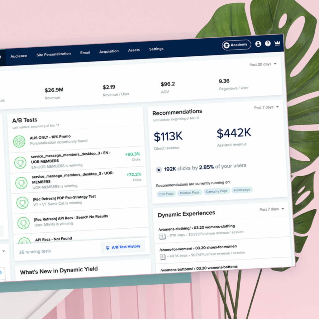 Dynamic Yield | Tech Partner | Shopify Plus Agency
